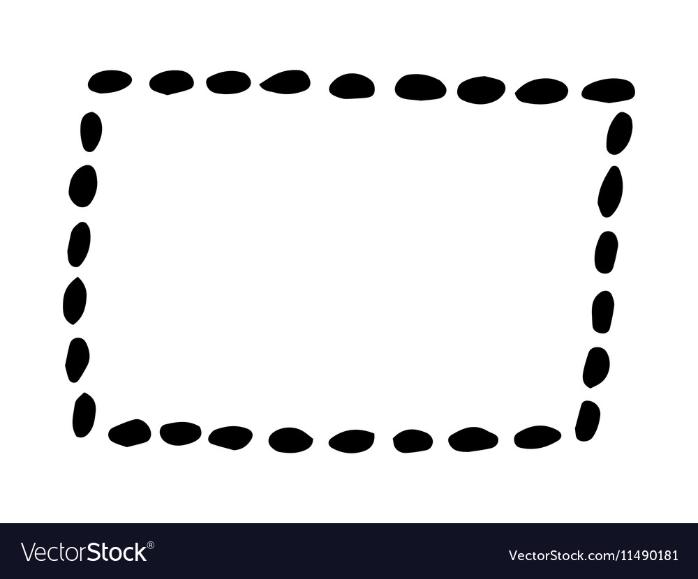 Hand drawn rectangle frame Royalty Free Vector Image Hand drawn rectangle frame Royalty Free Vector Image