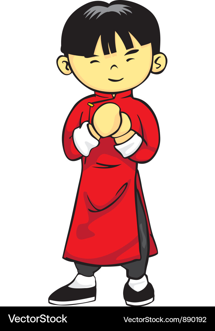 Chinese Boy Royalty Free Vector Image - VectorStock
