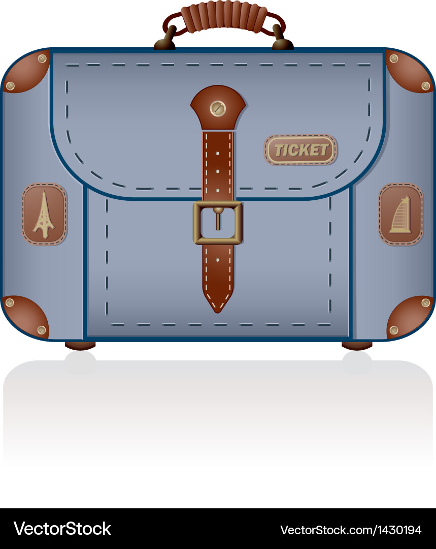 Travel bag Royalty Free Vector Image - VectorStock
