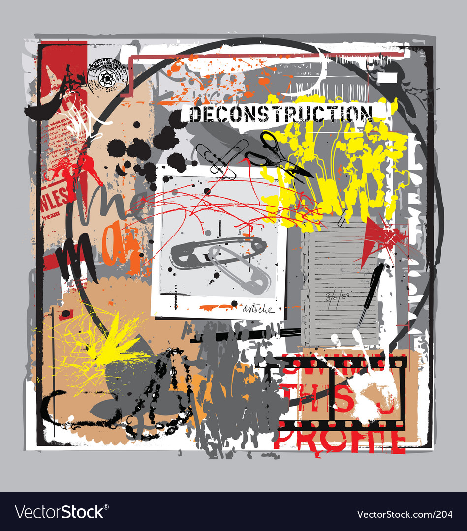 Deconstruction Royalty Free Vector Image - VectorStock