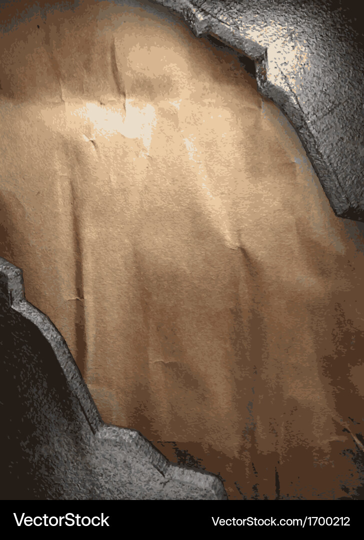 Metal and paper background Royalty Free Vector Image