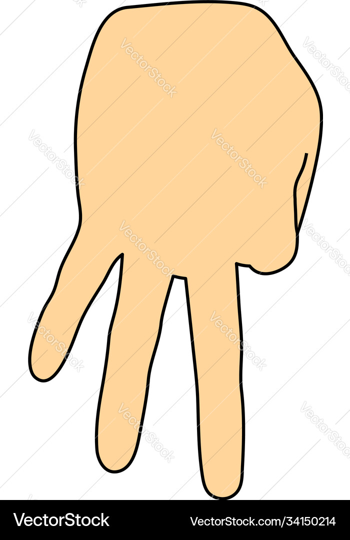 Baseball catcher gesture icon Royalty Free Vector Image