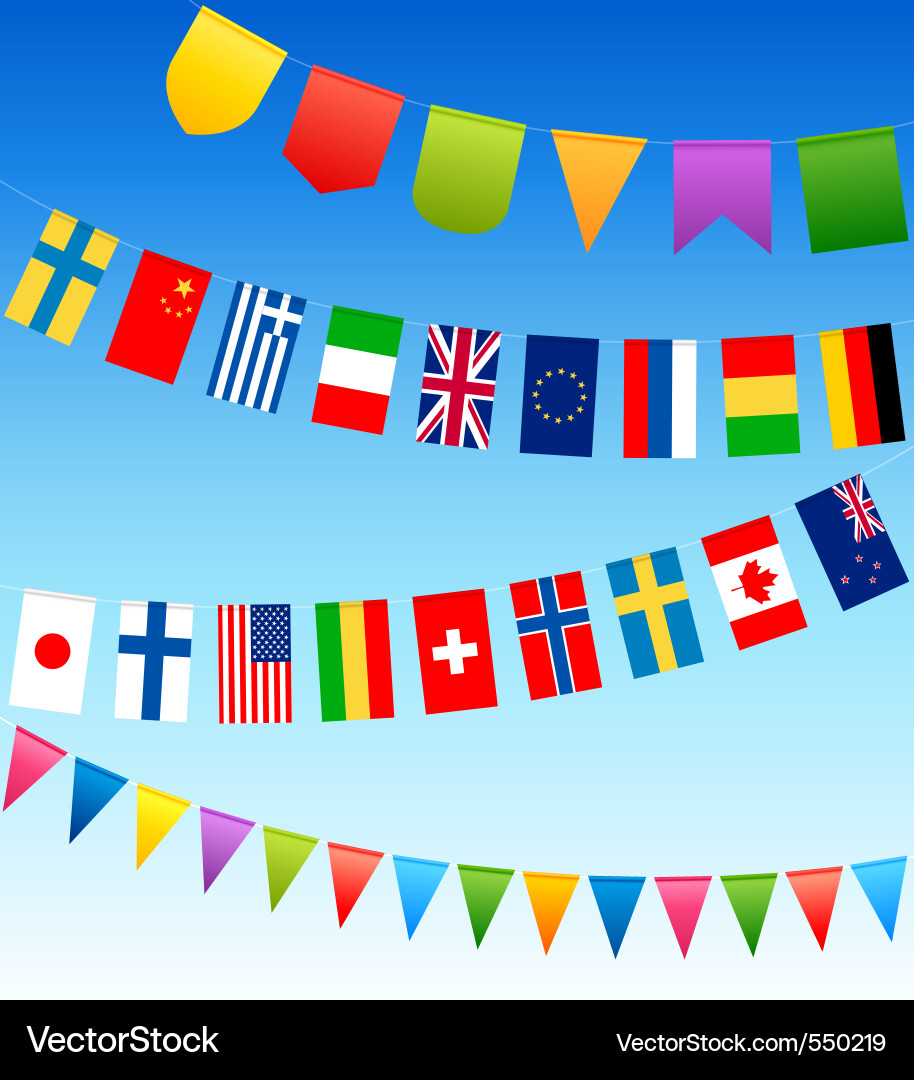 Country flags Royalty Free Vector Image - VectorStock