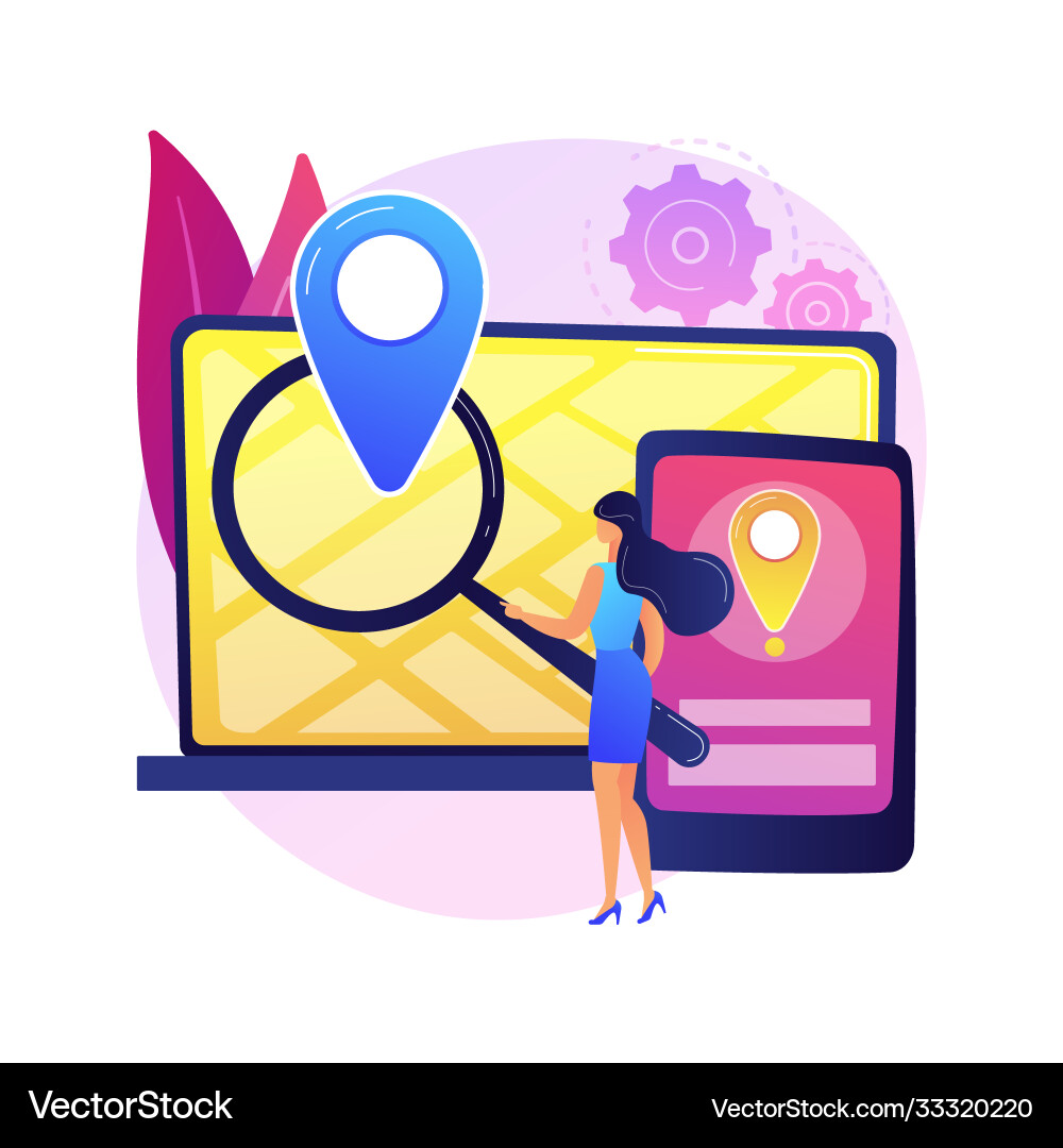 Cross-device tracking abstract concept Royalty Free Vector