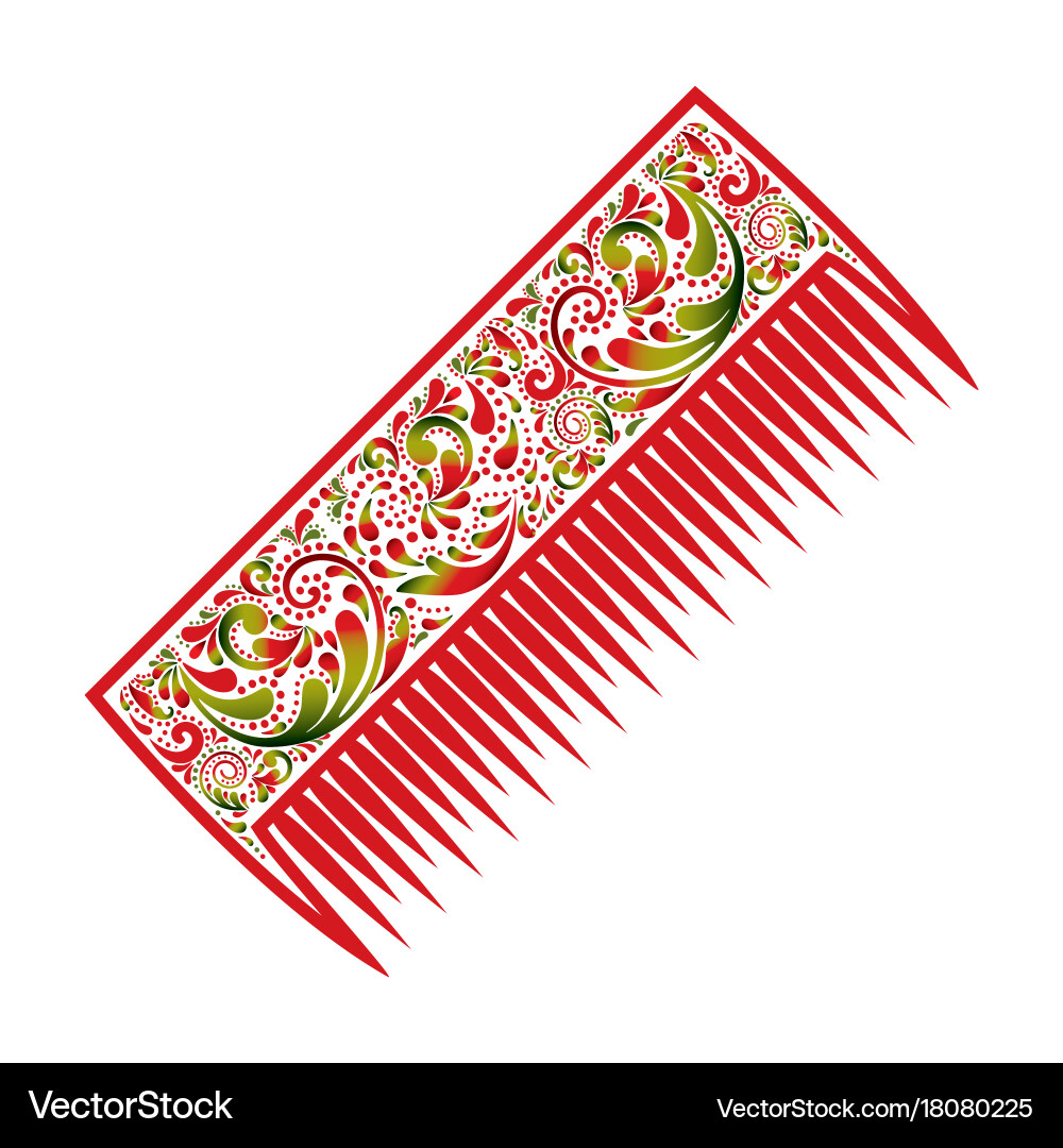 Comb icon silhouette simple icon web site Vector Image