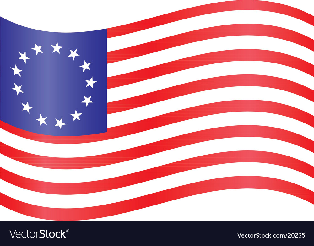 Colonial flag Royalty Free Vector Image - VectorStock