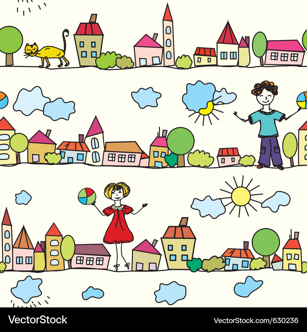 Neighborhood Royalty Free Vector Image - VectorStock