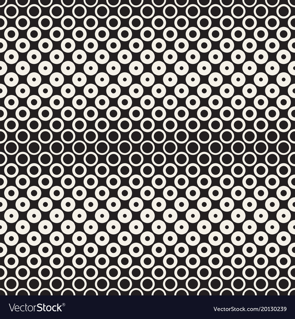 Halftone circles seamless pattern abstract Vector Image