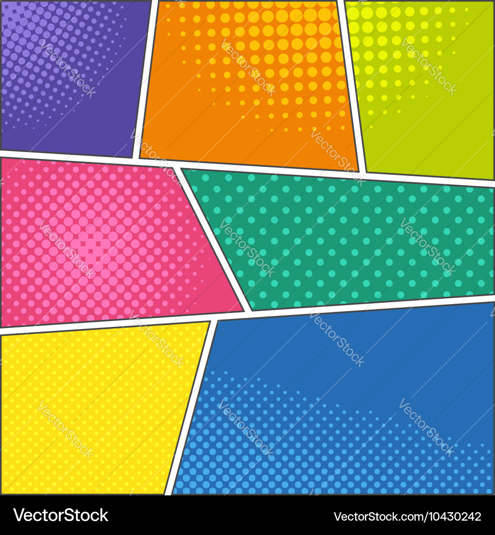 Comic book frames Royalty Free Vector Image - VectorStock