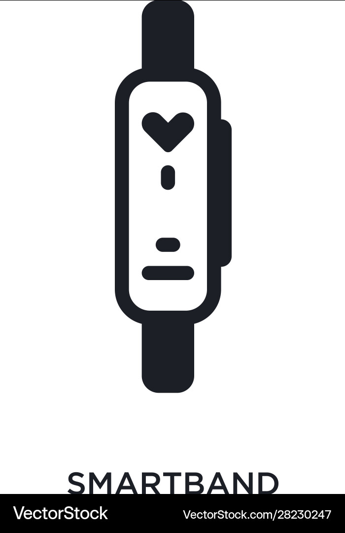 Smartband isolated icon simple element from Vector Image