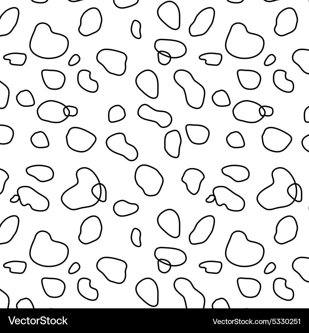 Seamless pattern of dalmatian spots Royalty Free Vector
