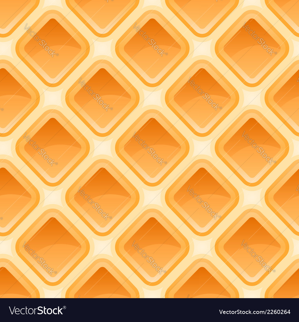 Waffles Pattern Seamless Texture Royalty Free Vector Image