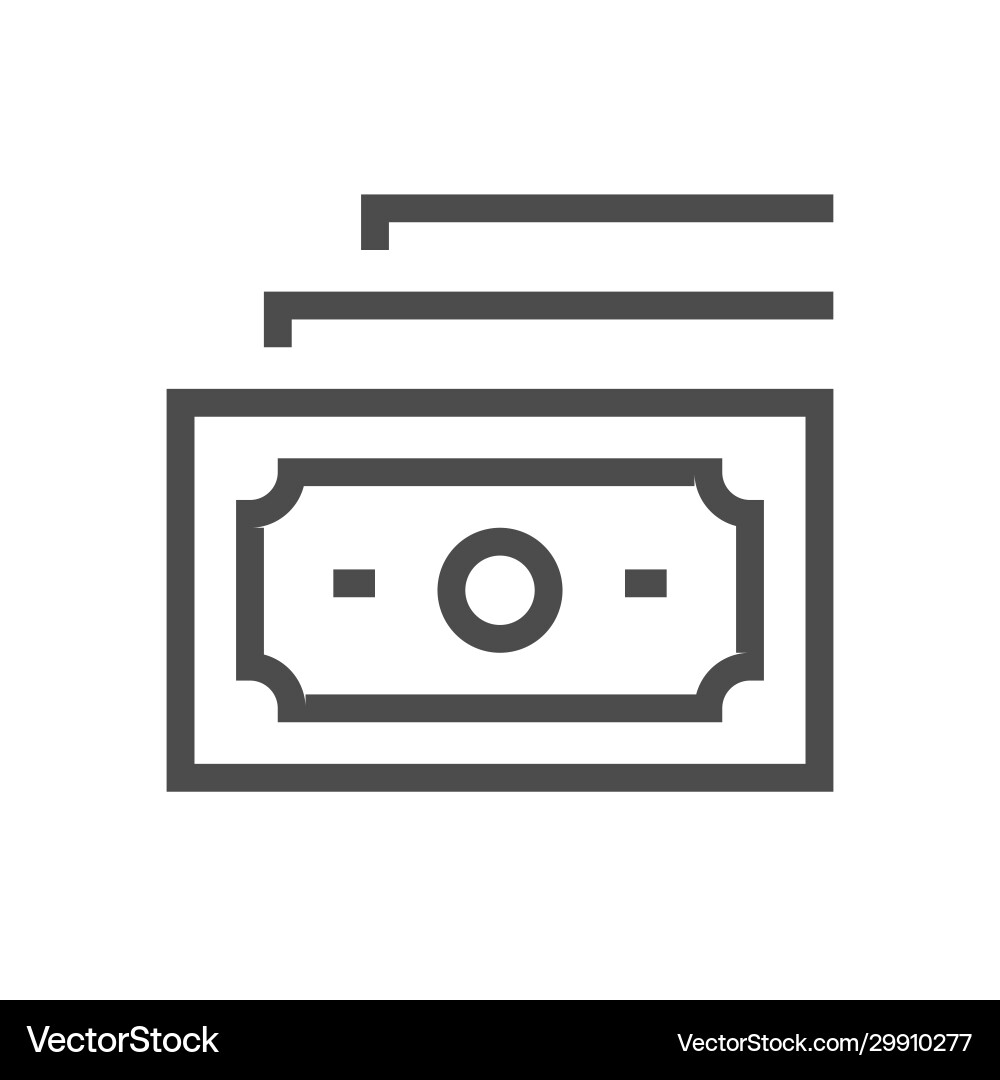 Banknote icon design Royalty Free Vector Image