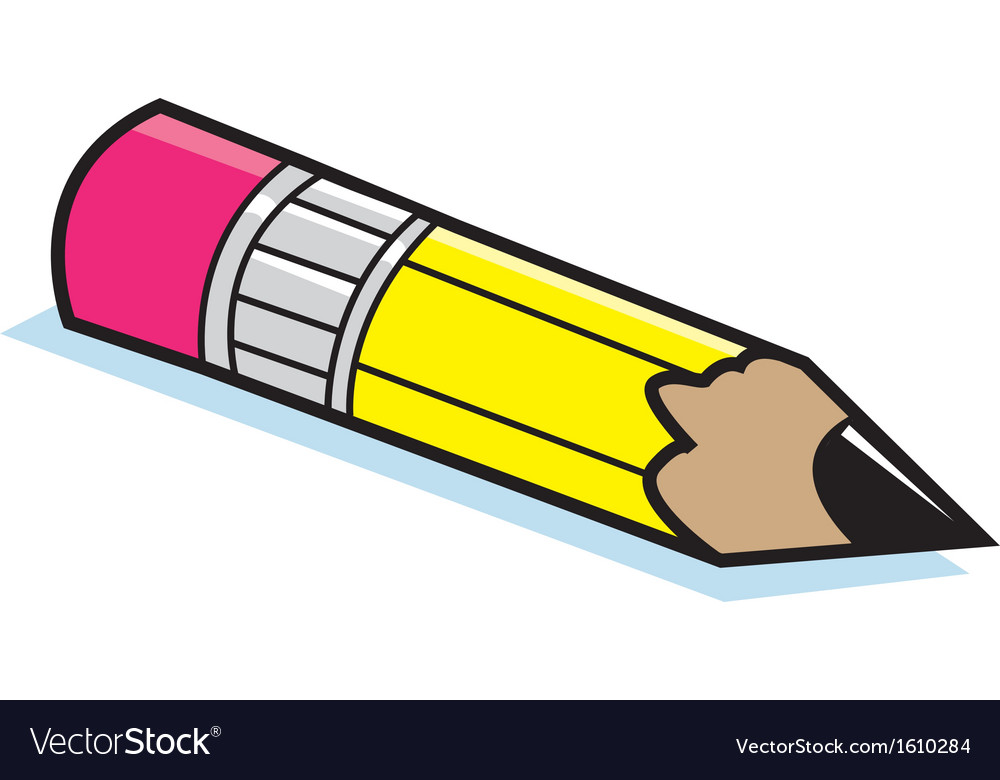 Cartoon Short Pencil Royalty Free Vector Image