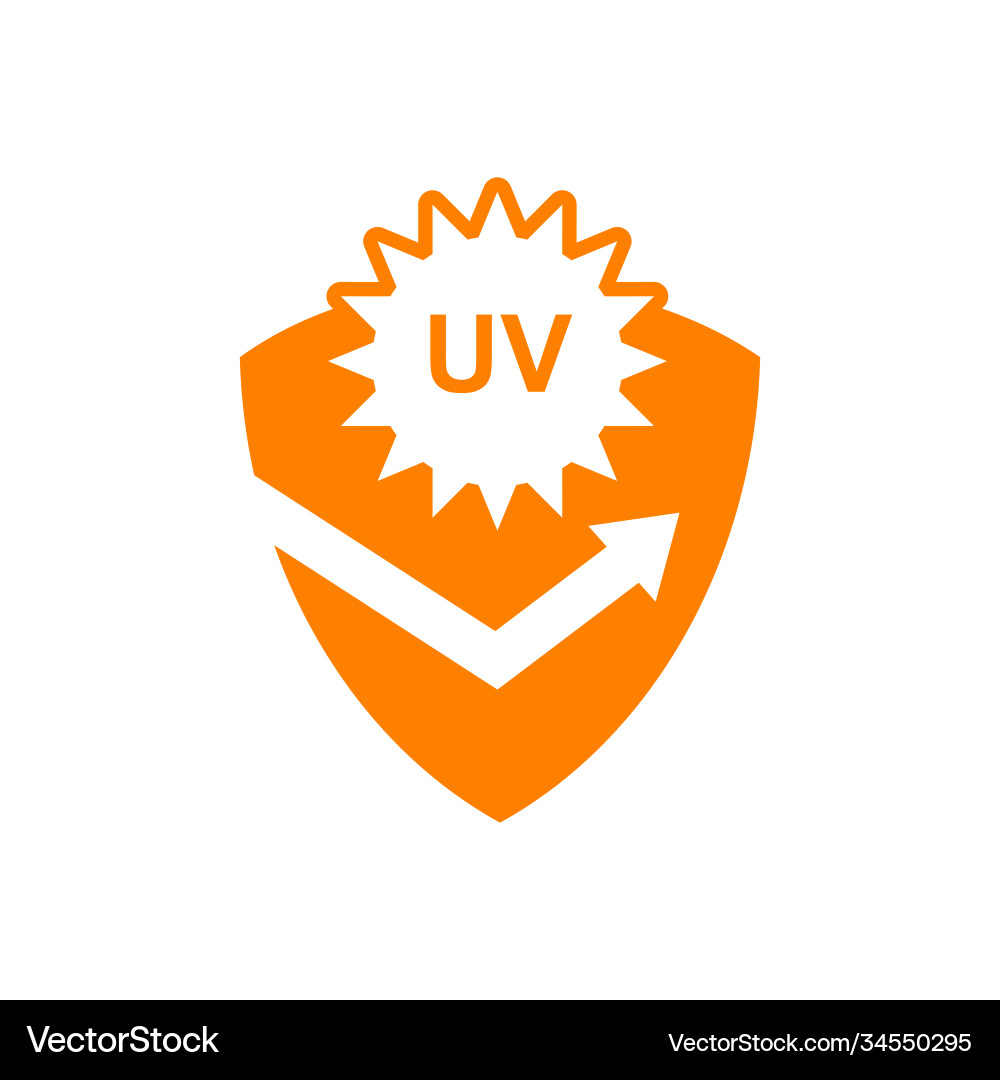 Ultraviolet protection logo icon design template Vector Image
