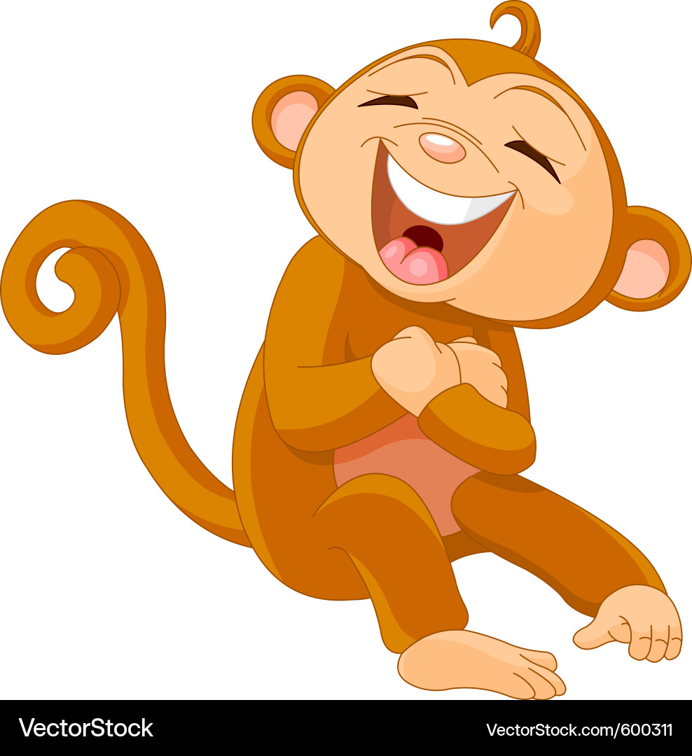 Cartoon monkey Royalty Free Vector Image - VectorStock