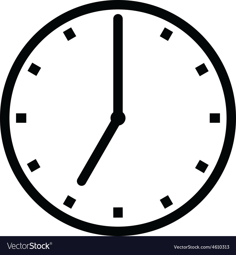 Clock 7 Royalty Free Vector Image - VectorStock Clock 7 Royalty Free Vector Image - VectorStock