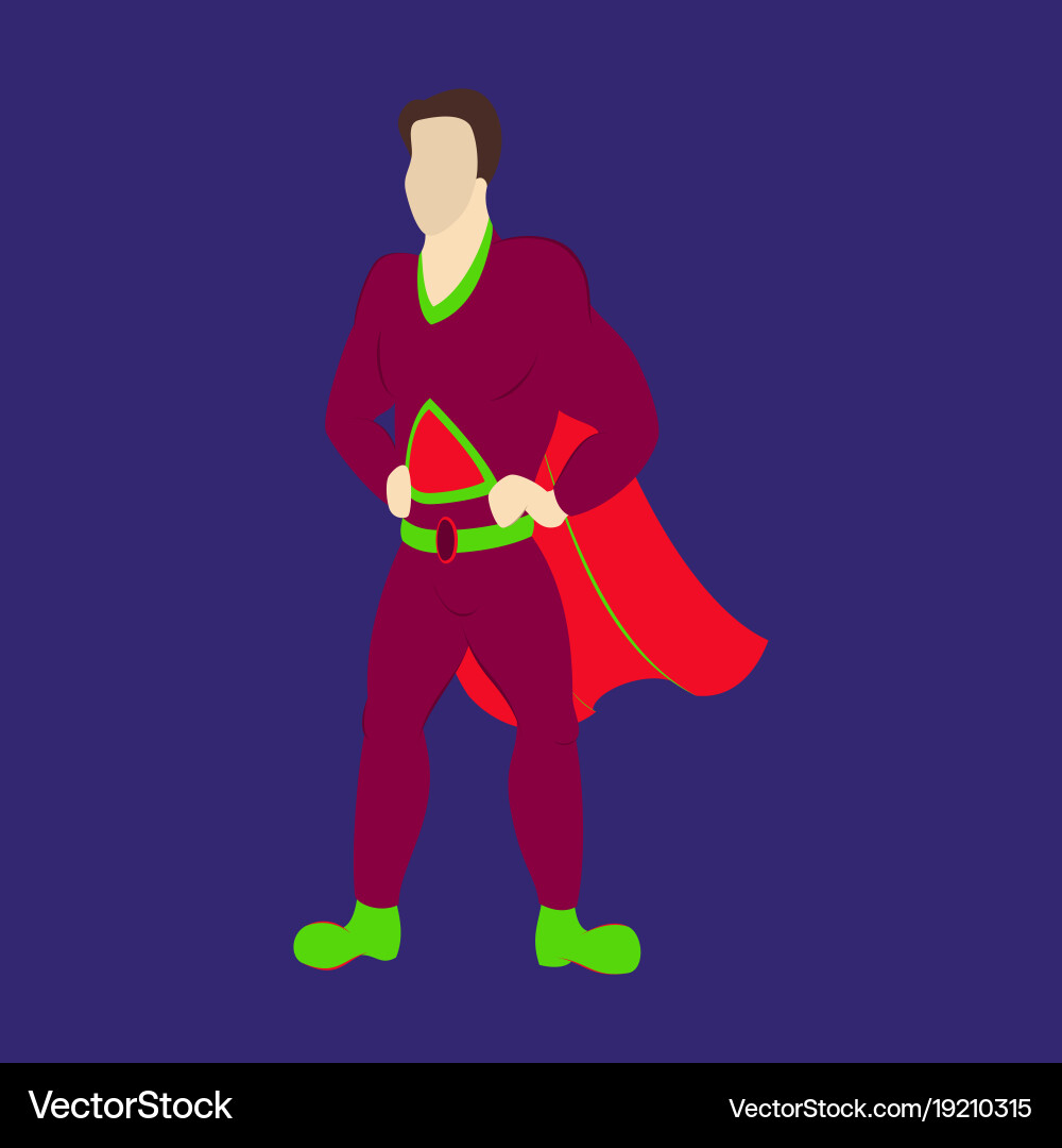 Superhero cartoon icon with superman Royalty Free Vector