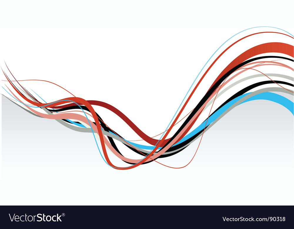 Wavy lines Royalty Free Vector Image - VectorStock
