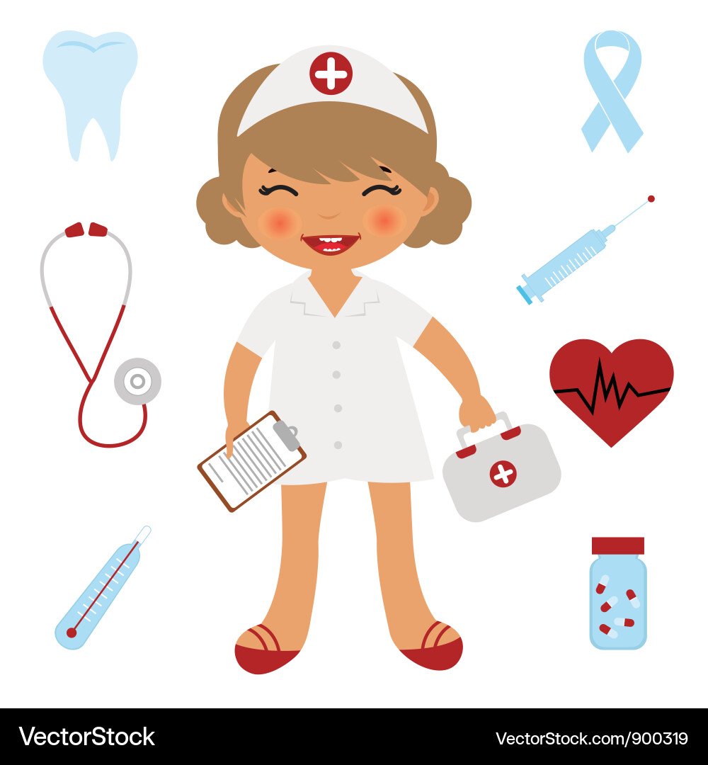 Cute doctor Royalty Free Vector Image - VectorStock