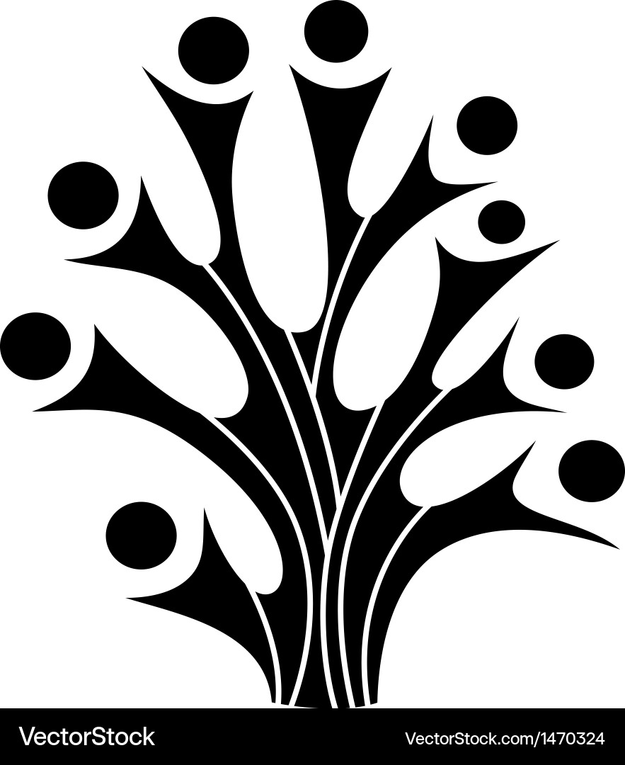 Family tree symbol Royalty Free Vector Image - VectorStock