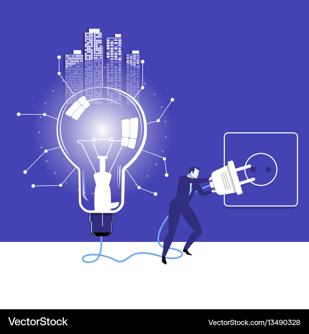 Businessman trying Royalty Free Vector Image - VectorStock