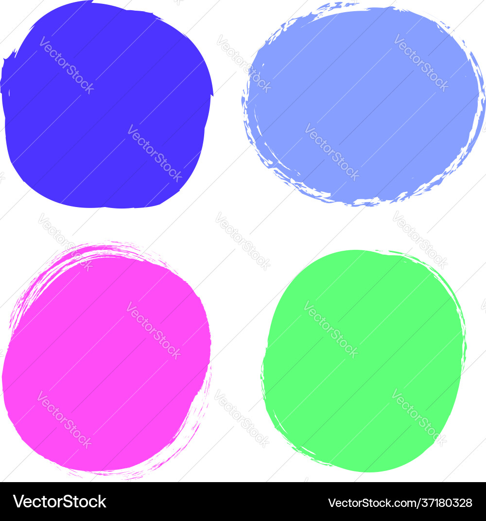 Colorful grungy grunge texture circle oval Vector Image