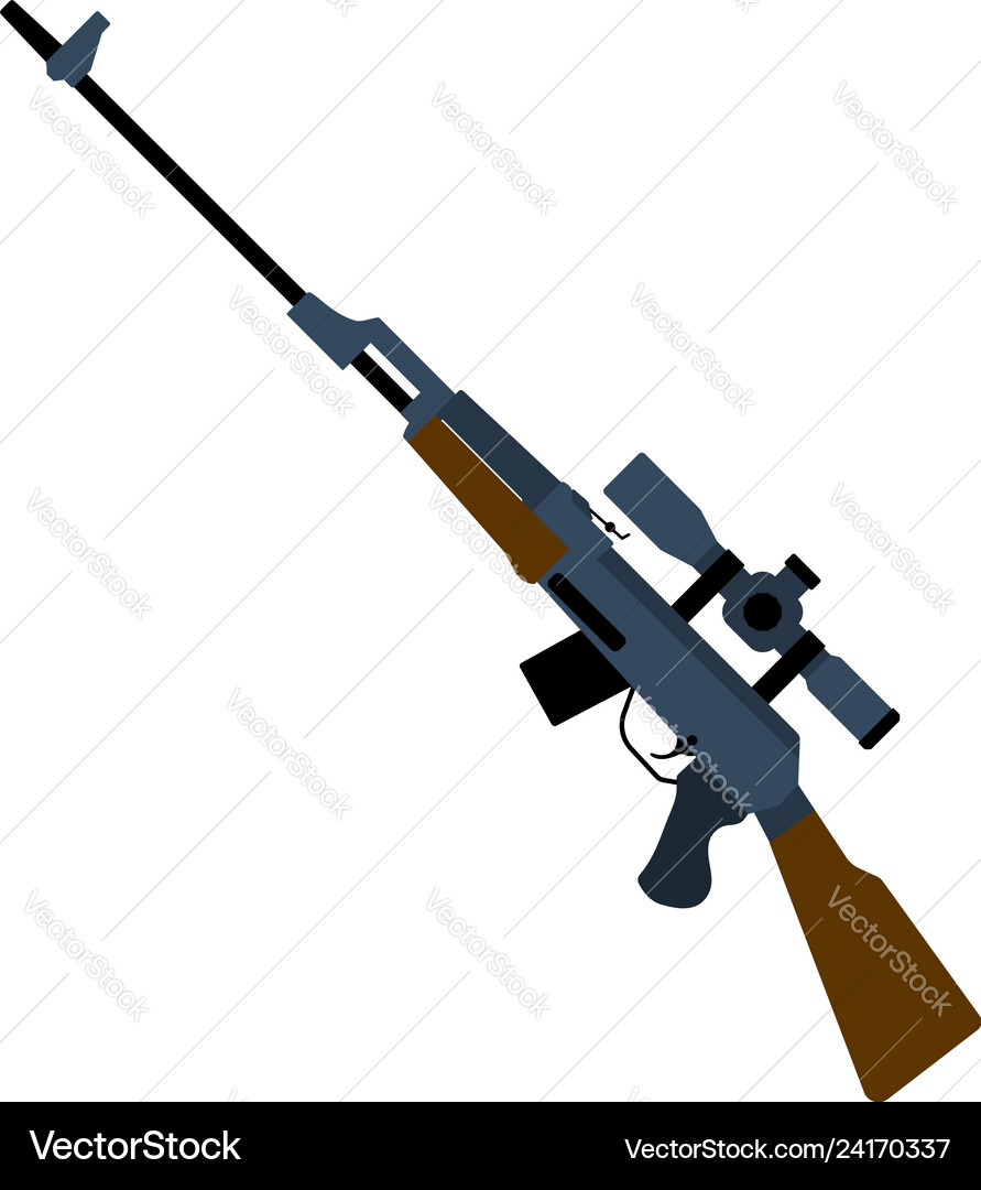 Sniper rifle icon Royalty Free Vector Image - VectorStock