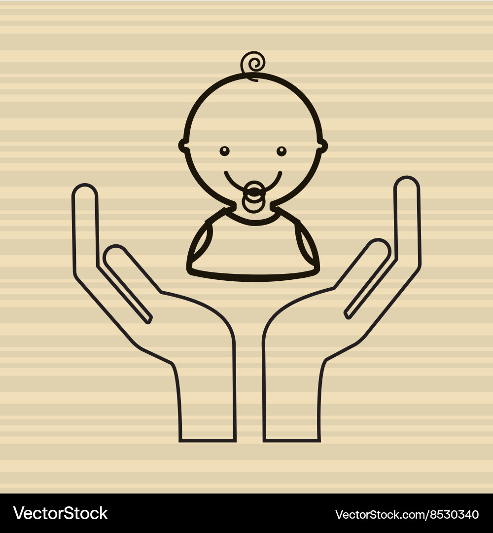 Baby shower icon design Royalty Free Vector Image