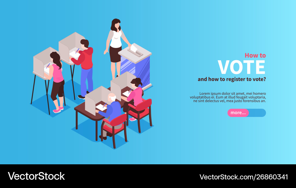 How to vote banner Royalty Free Vector Image - VectorStock