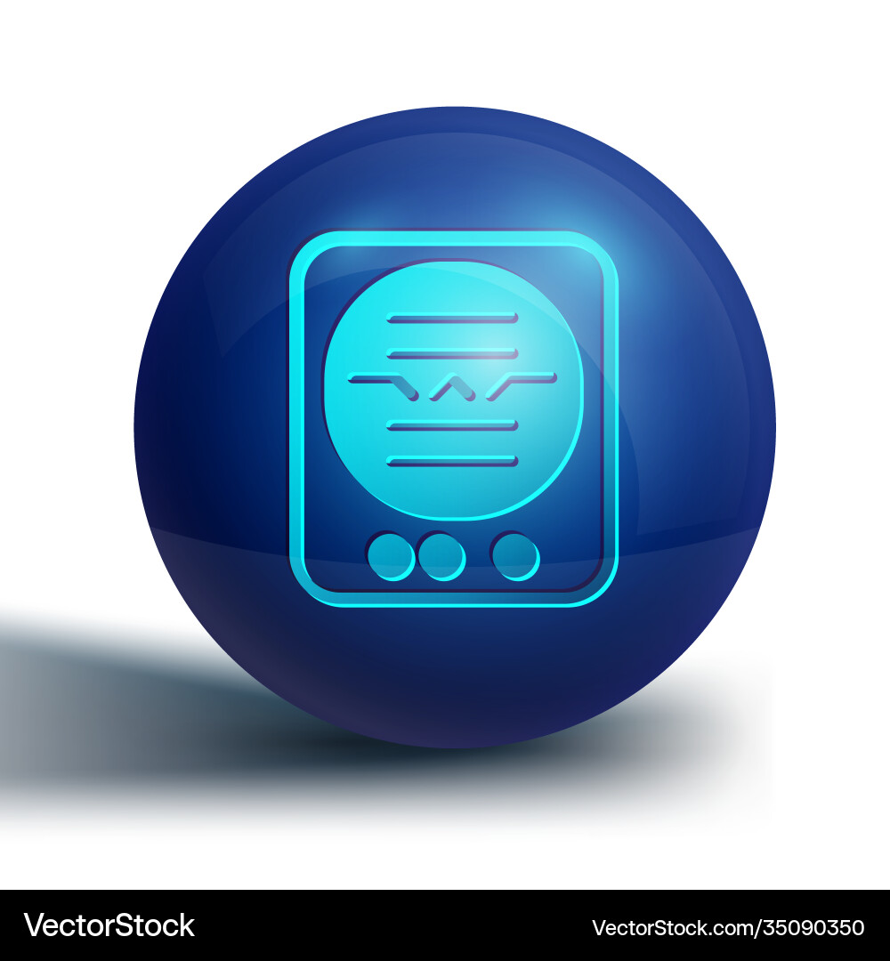 Blue attitude indicator is an instrument used Vector Image