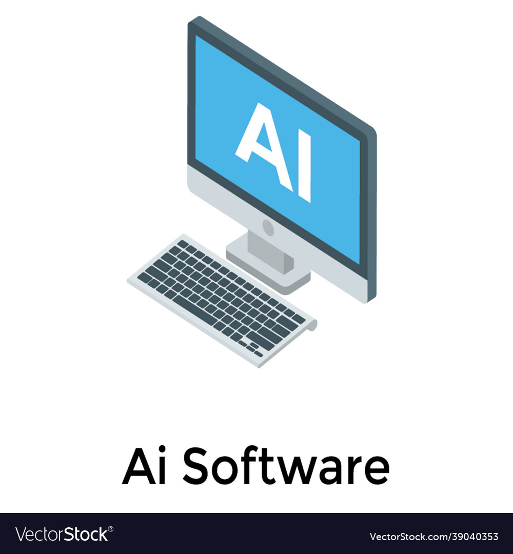 Ai software Royalty Free Vector Image - VectorStock