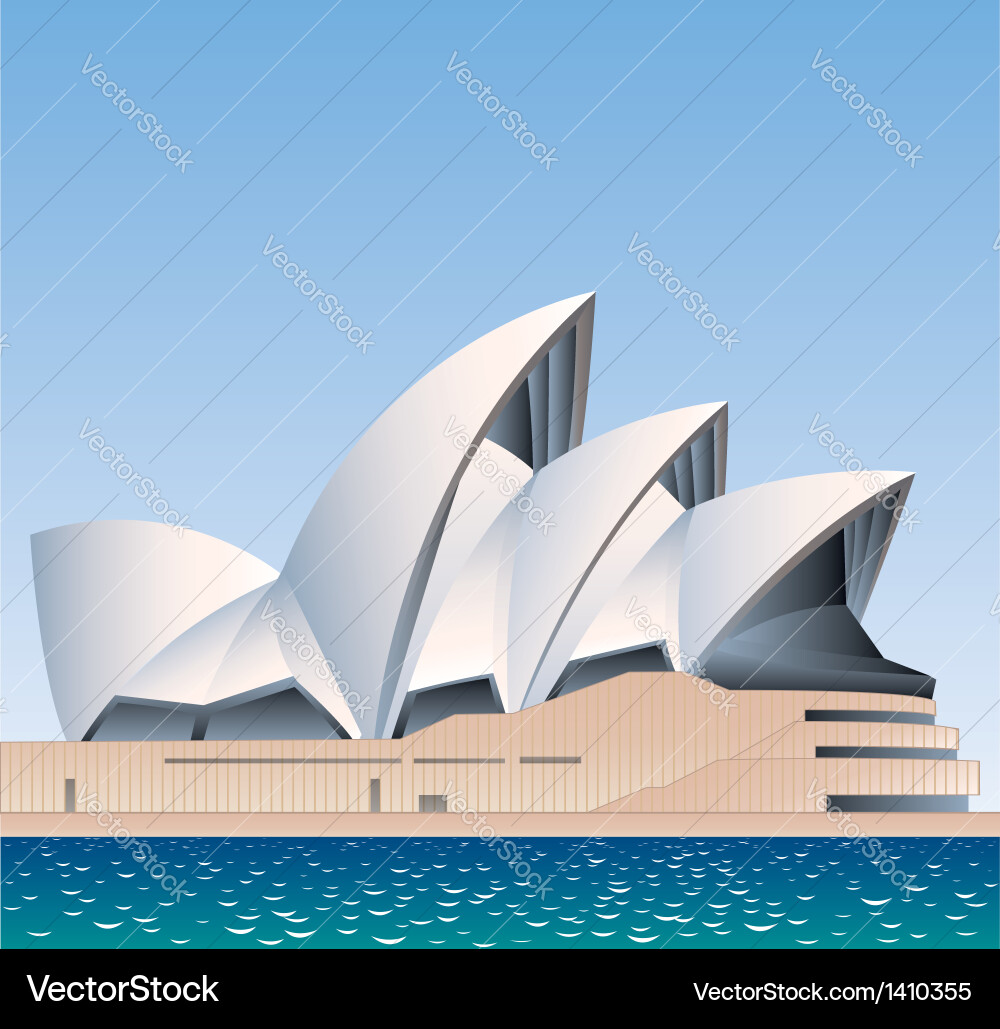 Sydney Opera House Australia Royalty Free Vector Image