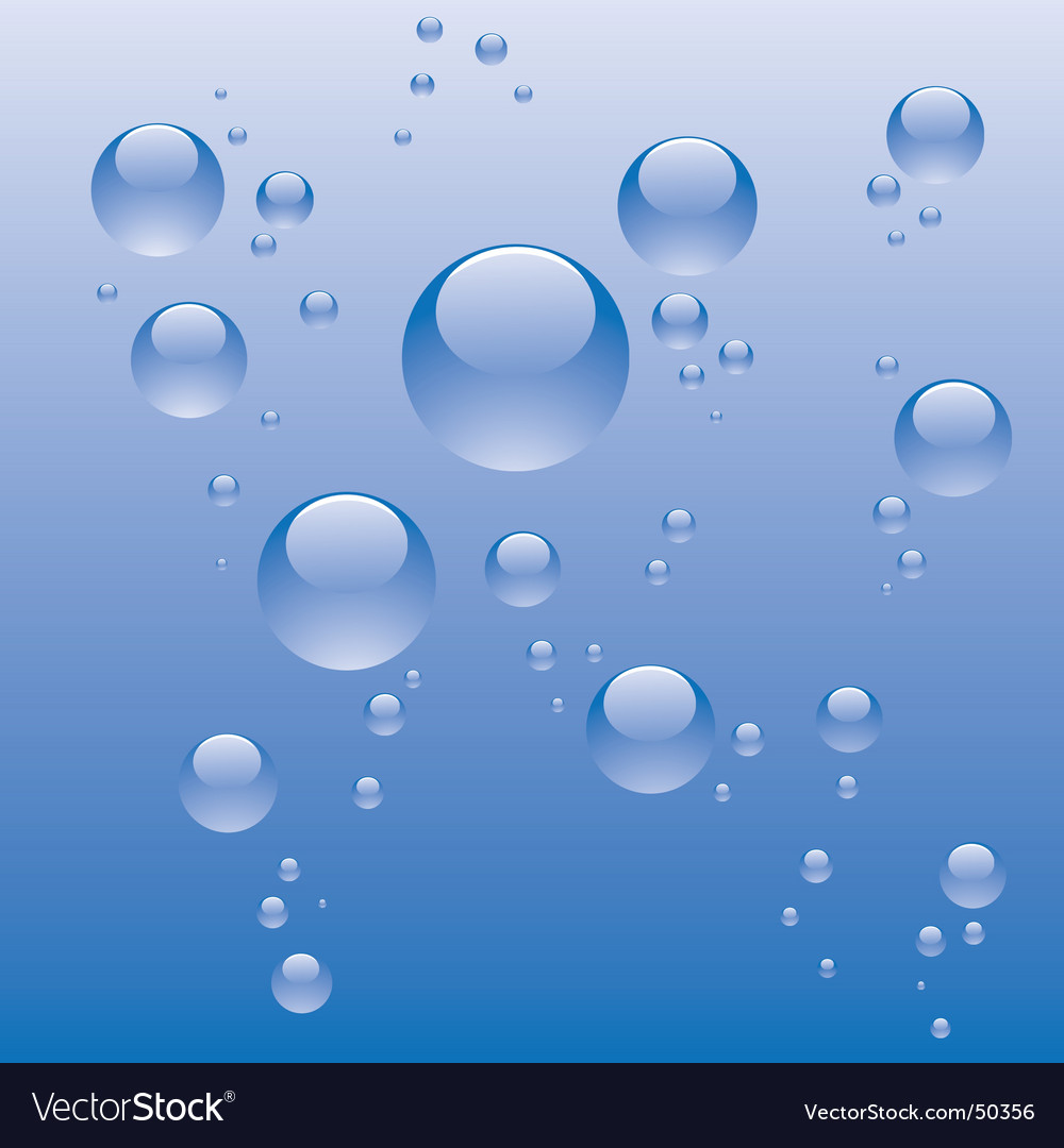 Water bubbles Royalty Free Vector Image - VectorStock