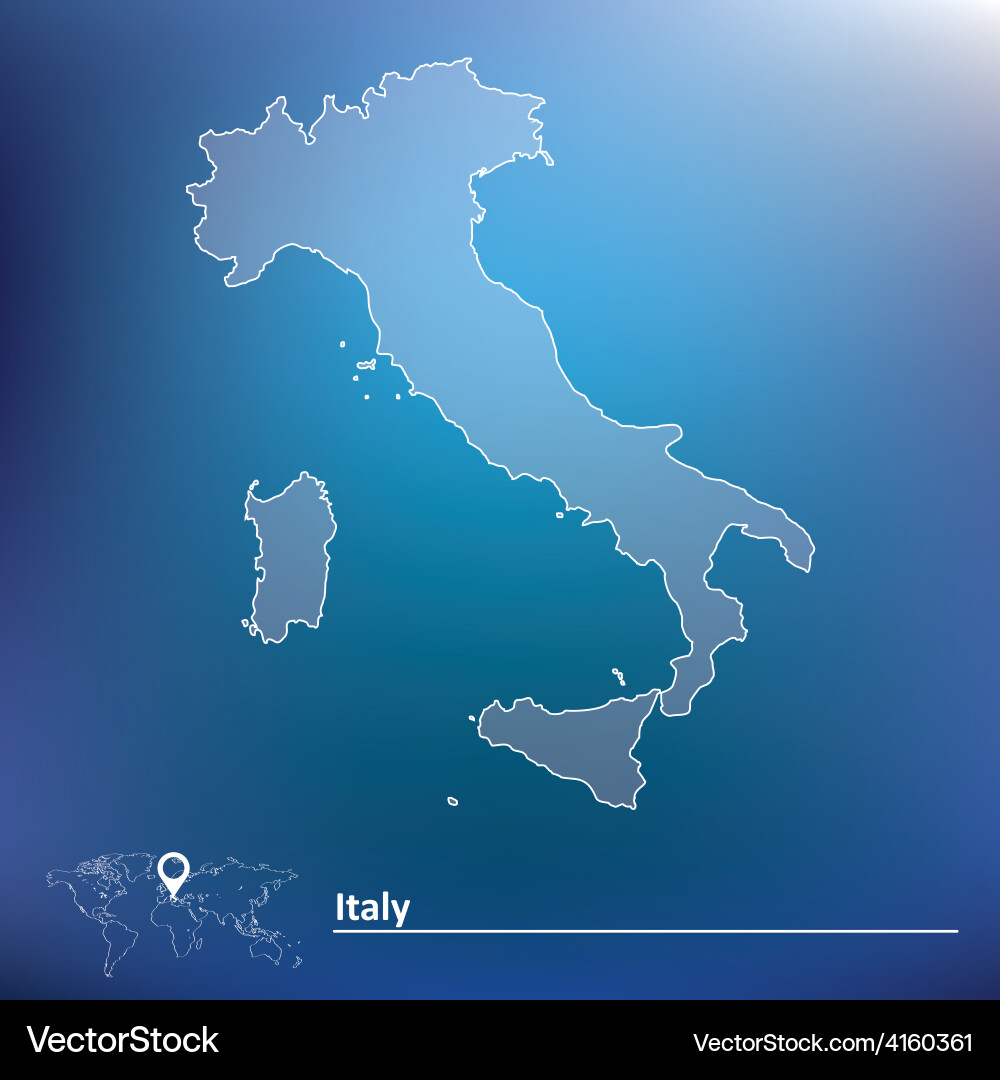 Map of italy Royalty Free Vector Image - VectorStock