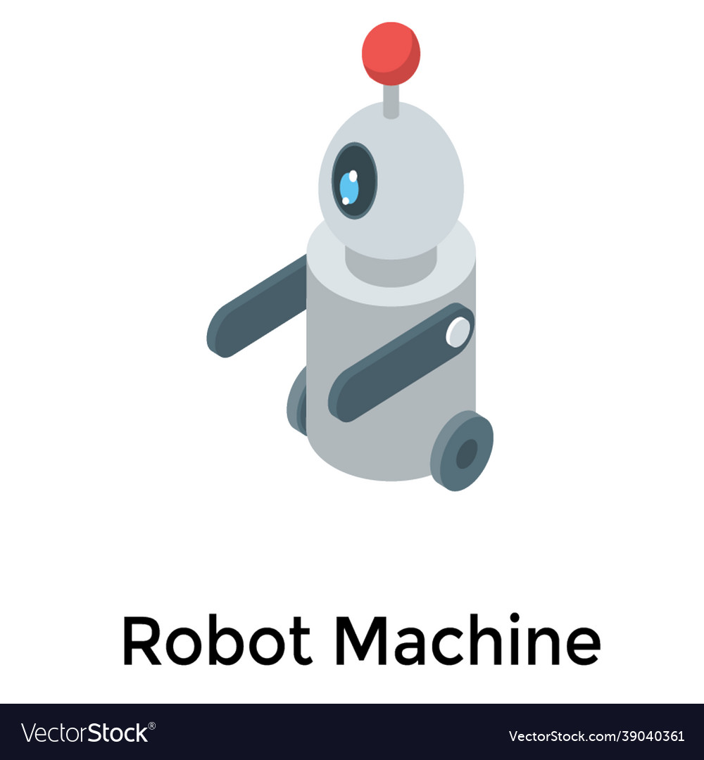 Robot machine technology Royalty Free Vector Image