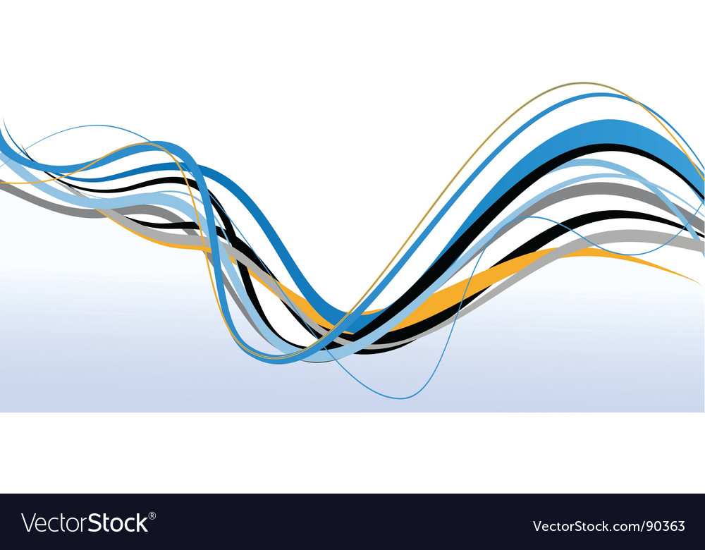Wavy lines Vector Image by Pokki - Image #90363 - VectorStock