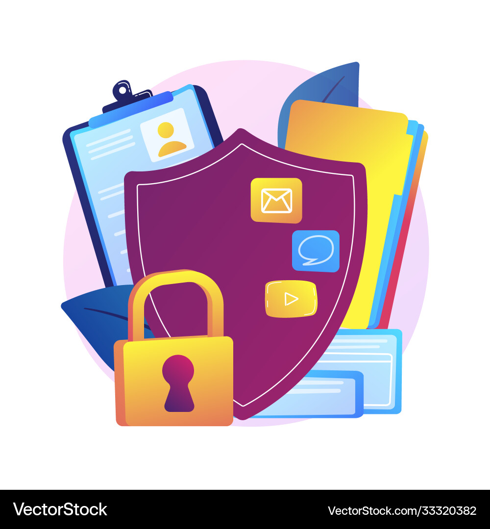 Information privacy abstract concept Royalty Free Vector