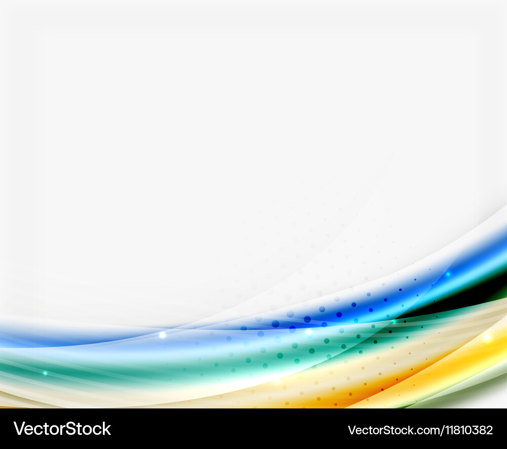 Translucent wave on white background Royalty Free Vector