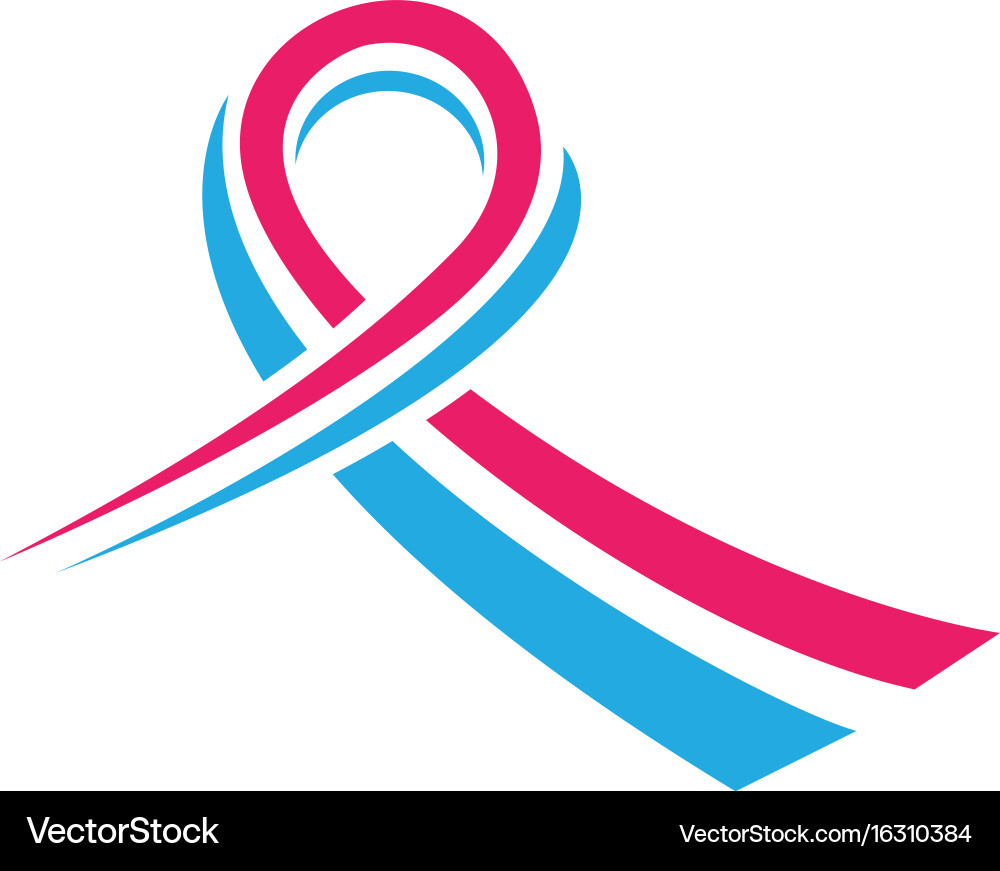 Ribbon logo template icon design Royalty Free Vector Image