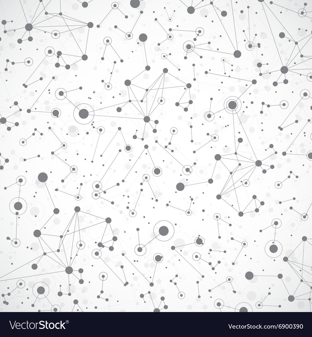 Technology grey background molecule Royalty Free Vector