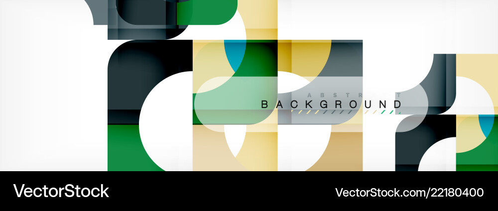 Geometric squares abstract banner Royalty Free Vector Image