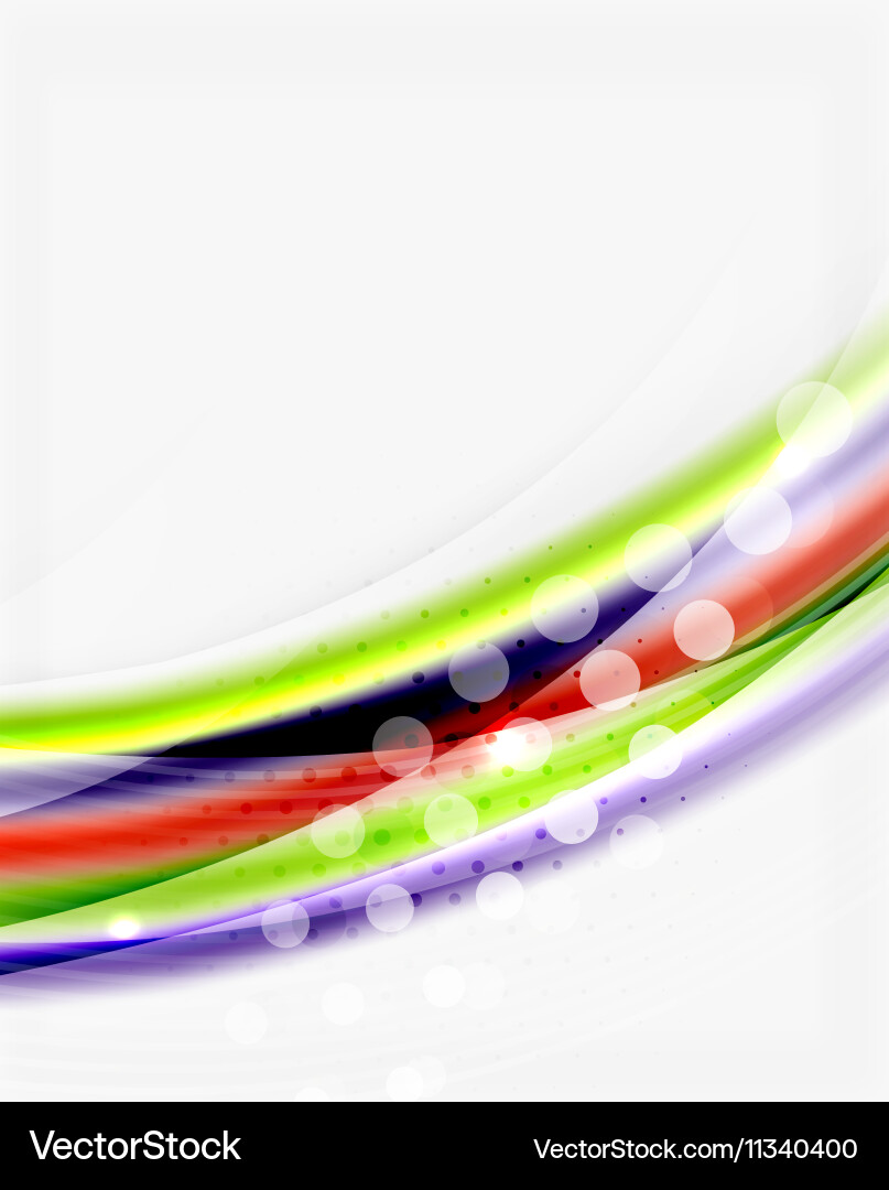 Glossy translucent wave template Royalty Free Vector Image