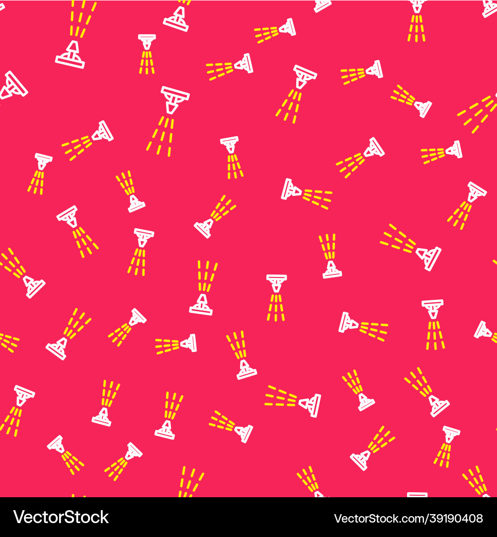 Line fire sprinkler system icon isolated seamless Vector Image