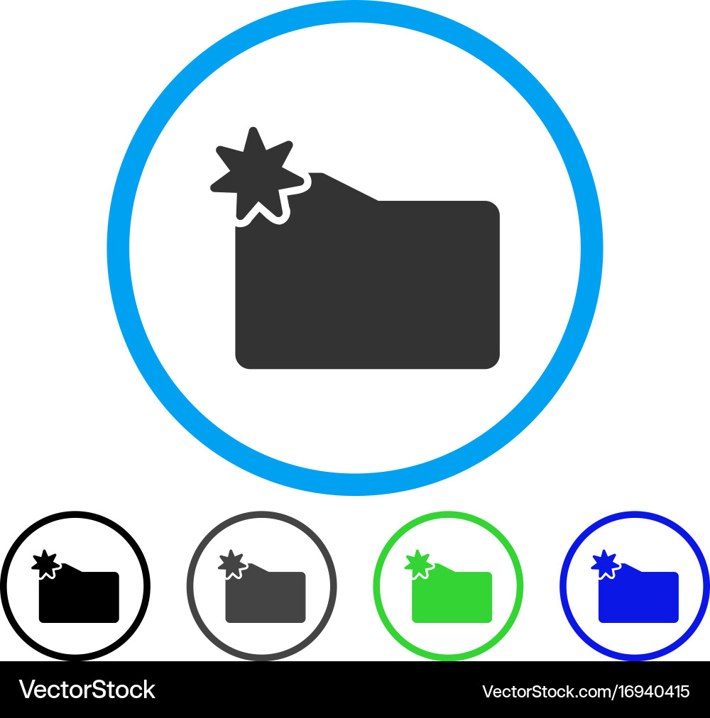 New folder rounded icon Royalty Free Vector Image