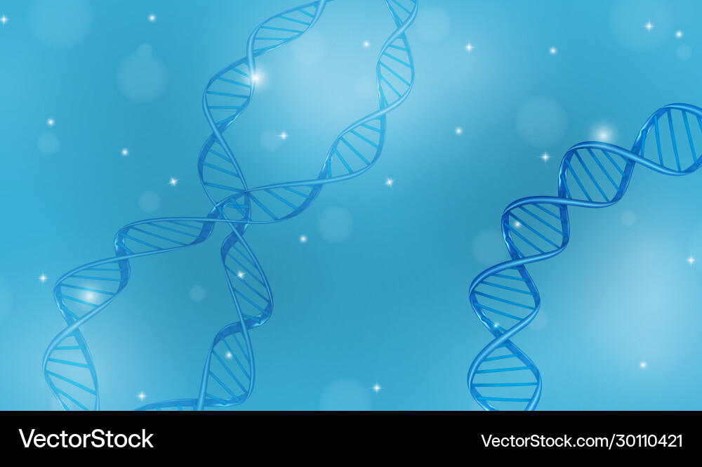 Abstract background with dnk spiral Royalty Free Vector