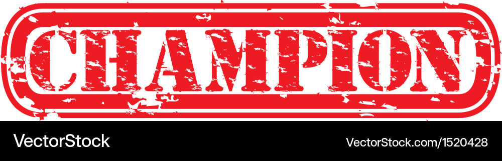 Champion stamp Royalty Free Vector Image - VectorStock