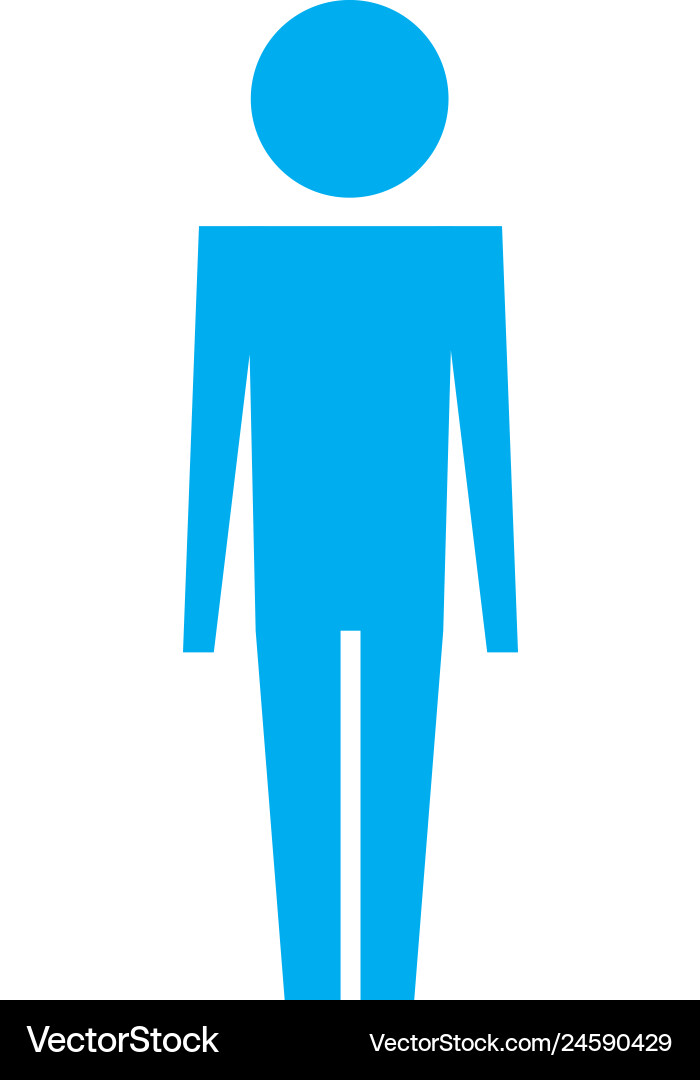 Man standing character pictograph style Royalty Free Vector