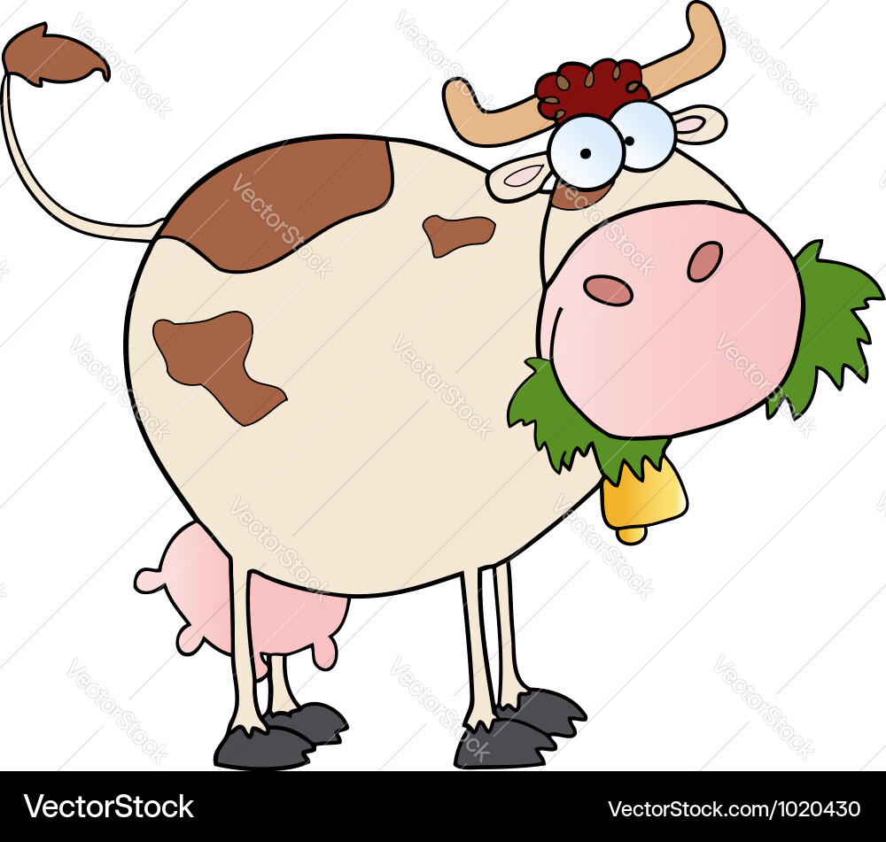 Farm Dairy Cow Cartoon Character Royalty Free Vector Image