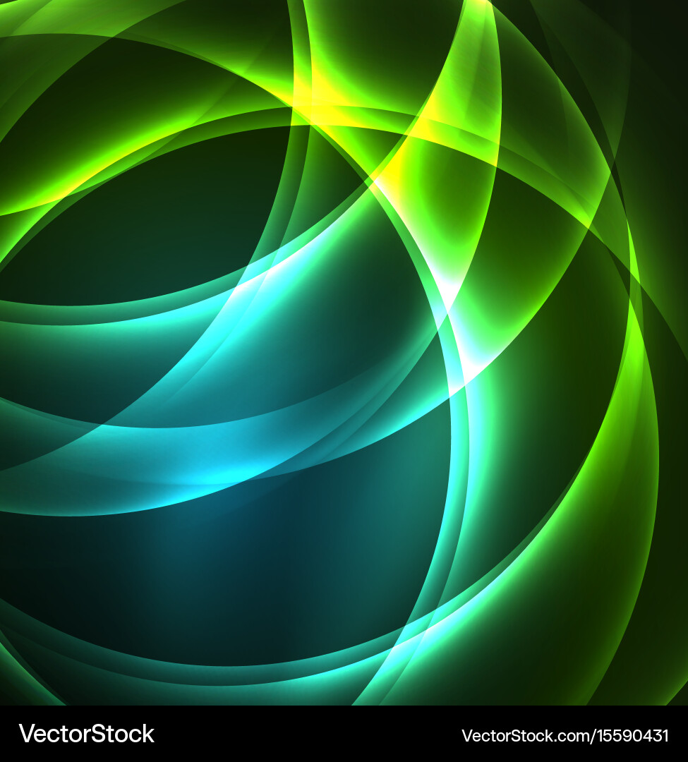 Glowing geometric shapes Royalty Free Vector Image